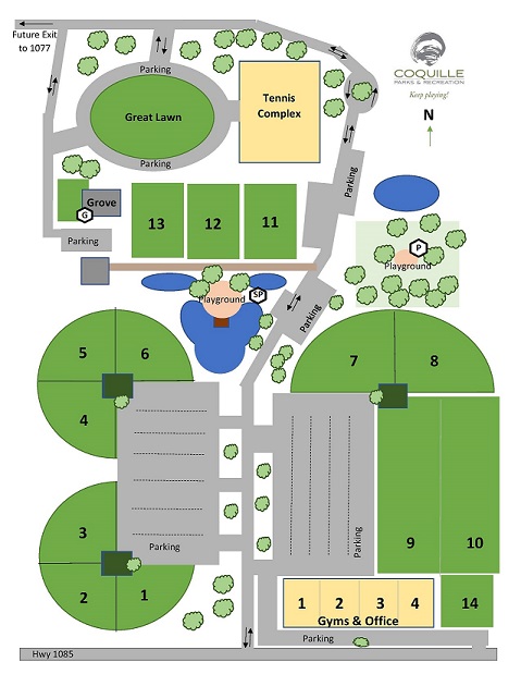 Coquille Parks and Recreation - Park Map/Directions